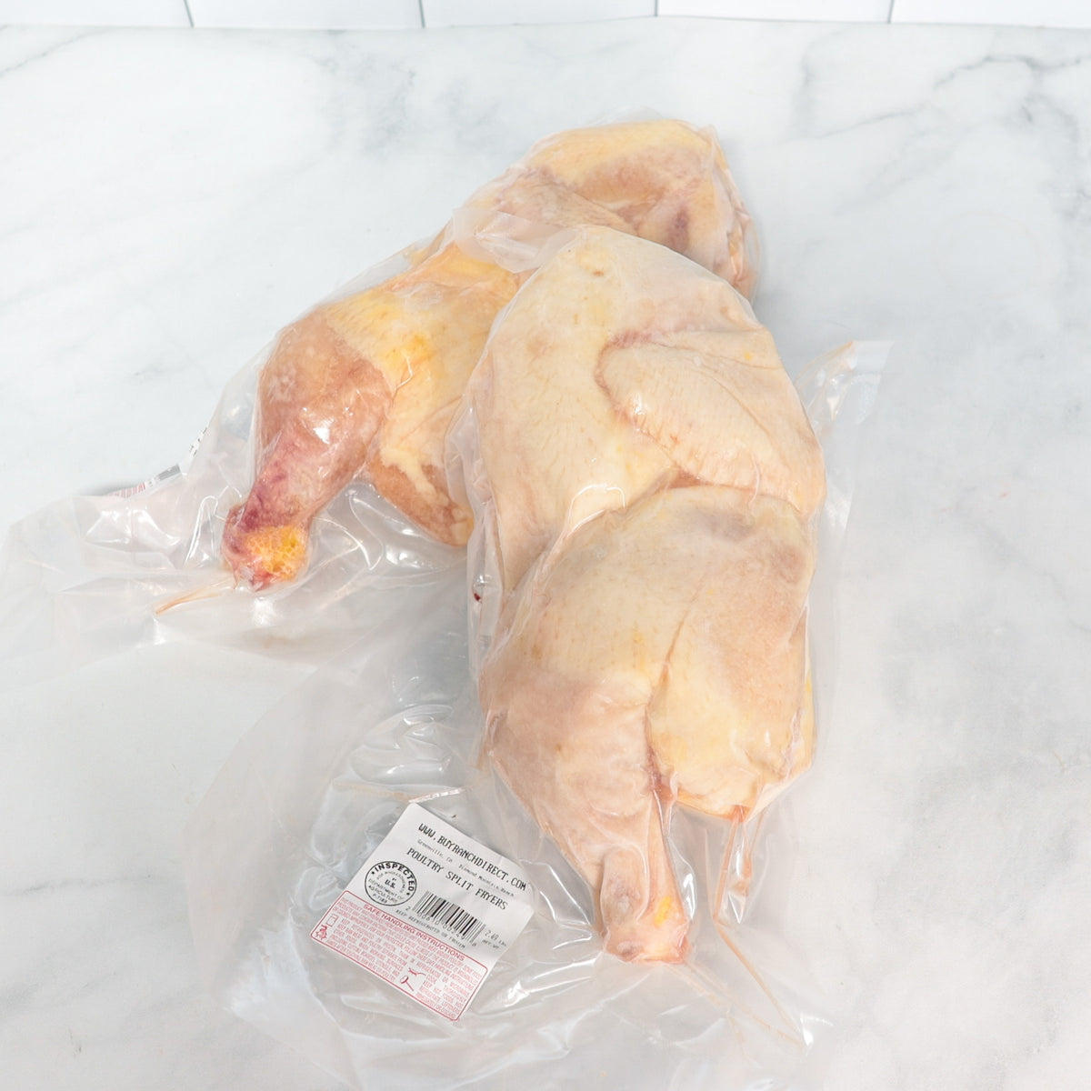 Chicken Split Fryers 'Half Chickens' - Bundle Pack - 4.0 - 4.5 lbs ...