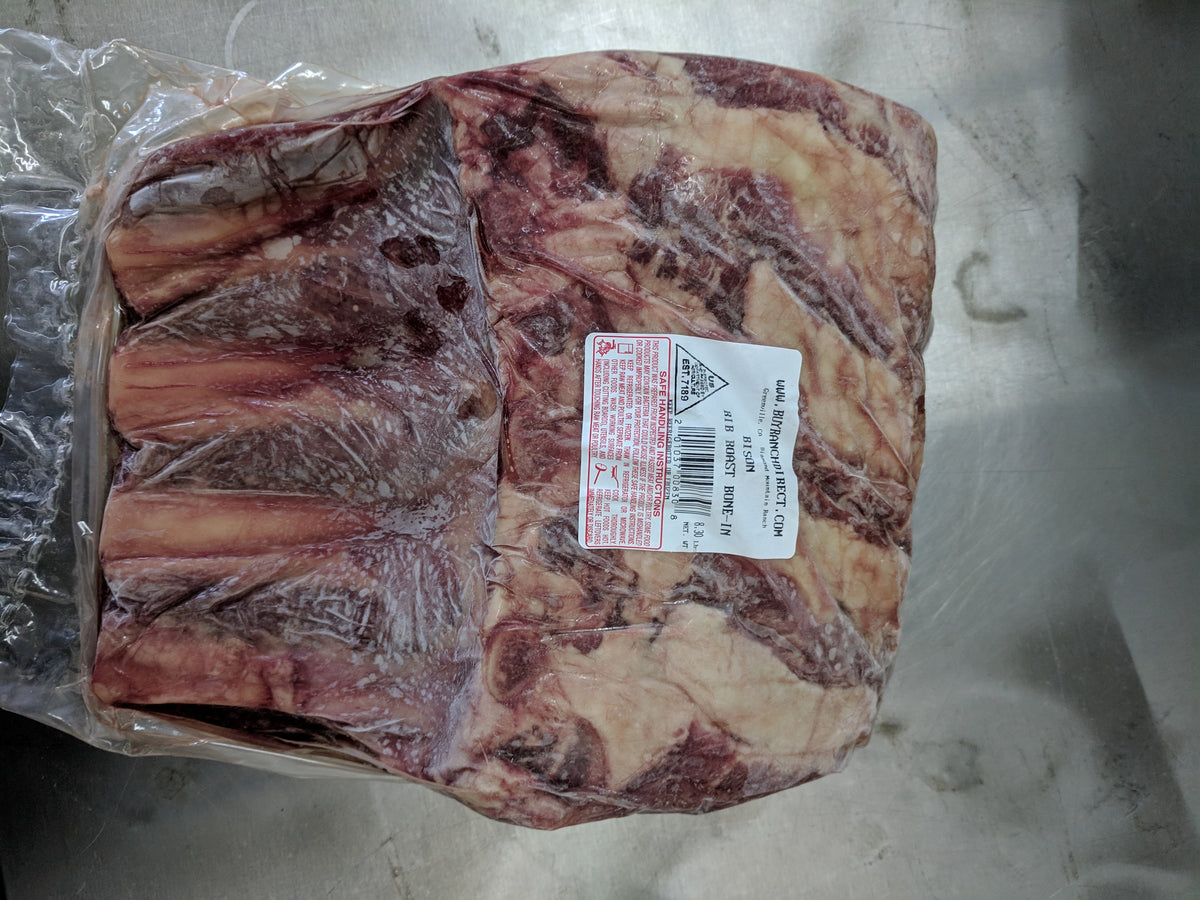 Bison Prime Rib - Bone-IN - Multiple Sizes Available – Buy Ranch Direct